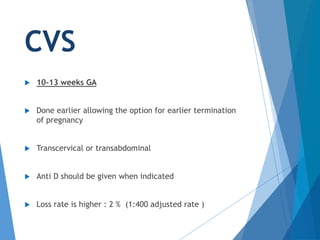 Lecture 11 Prenatal diagnosis | PPTX