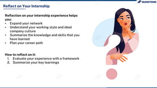 Lecture 11_ Reflect on Your Internship Experience.pptx