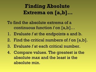 Lecture 11(relative extrema) | PPT