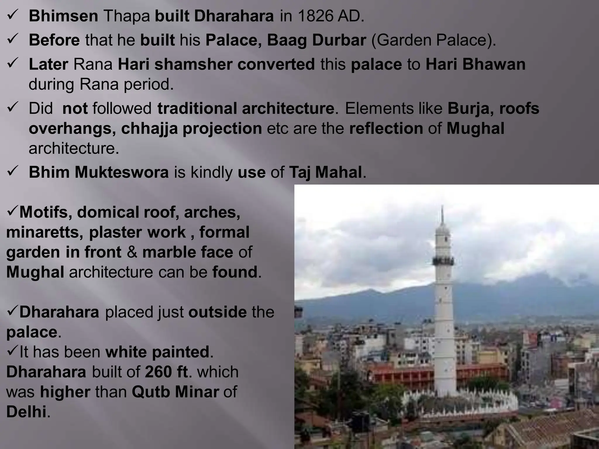 before coming shah in the valley, the architecture of the valley had ...