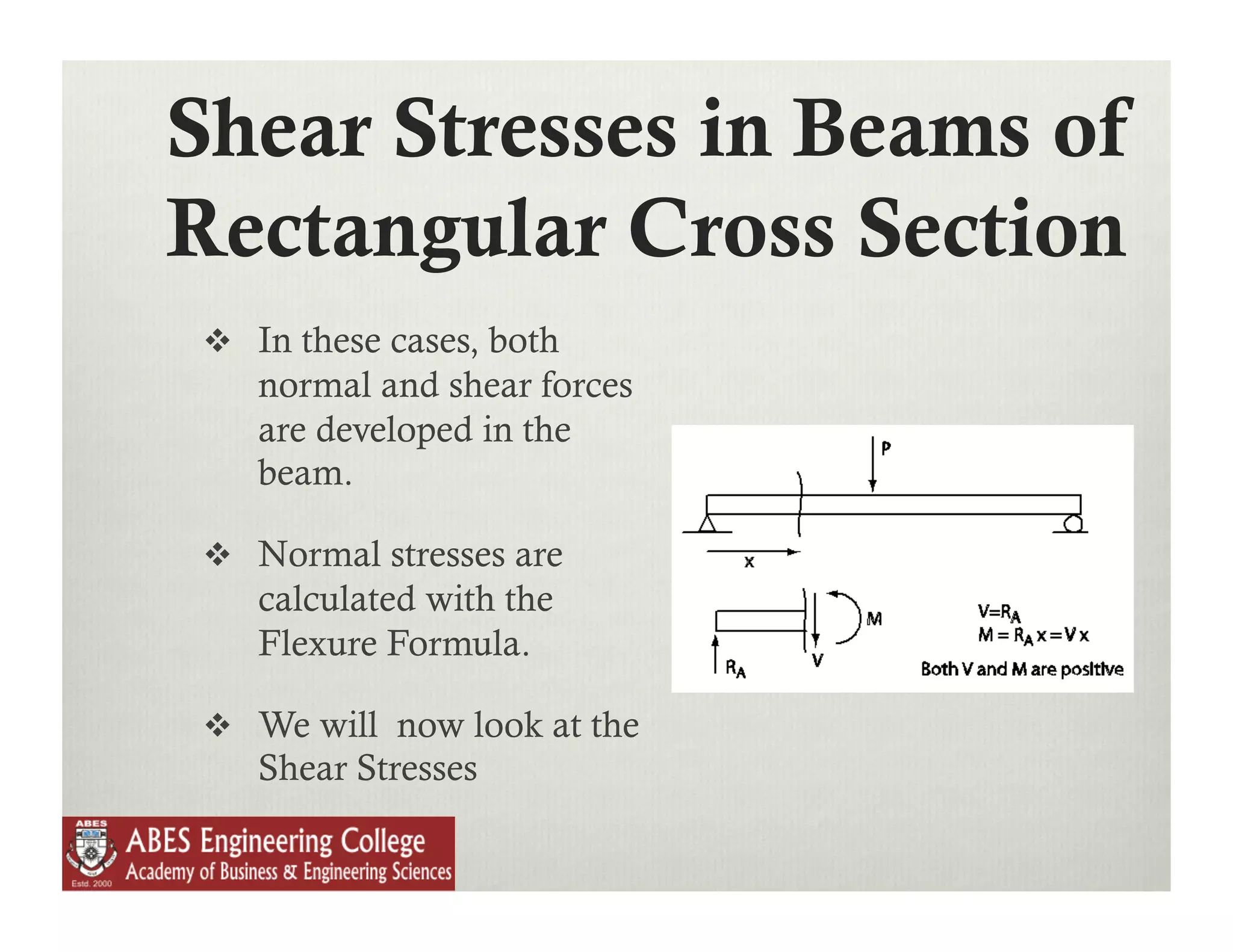 Lecture 11 shear stresses in beams | PDF