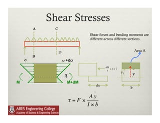 Lecture 11 shear stresses in beams | PDF