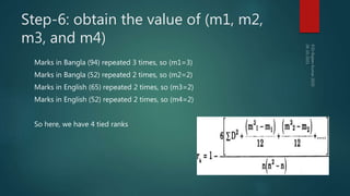 Lecture11 spearman rank correlation part-2-with tied ranks | PPTX