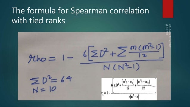 Lecture11 Spearman Rank Correlation Part 2 With Tied Ranks