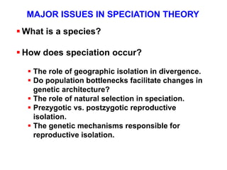 Lecture 11 Speciation F2017.ppt | Genetics | Science