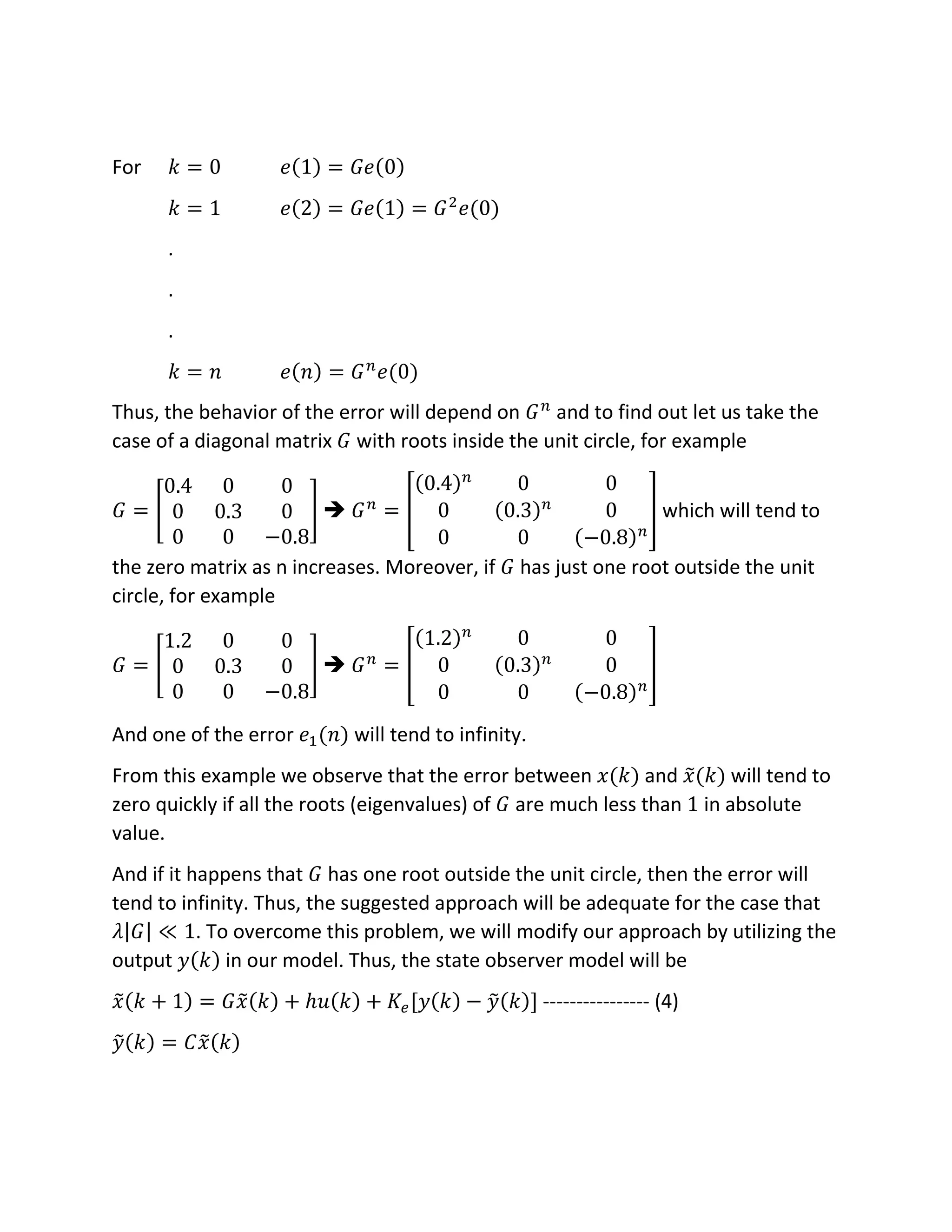 Lecture 11 state observer-2020-typed | PDF