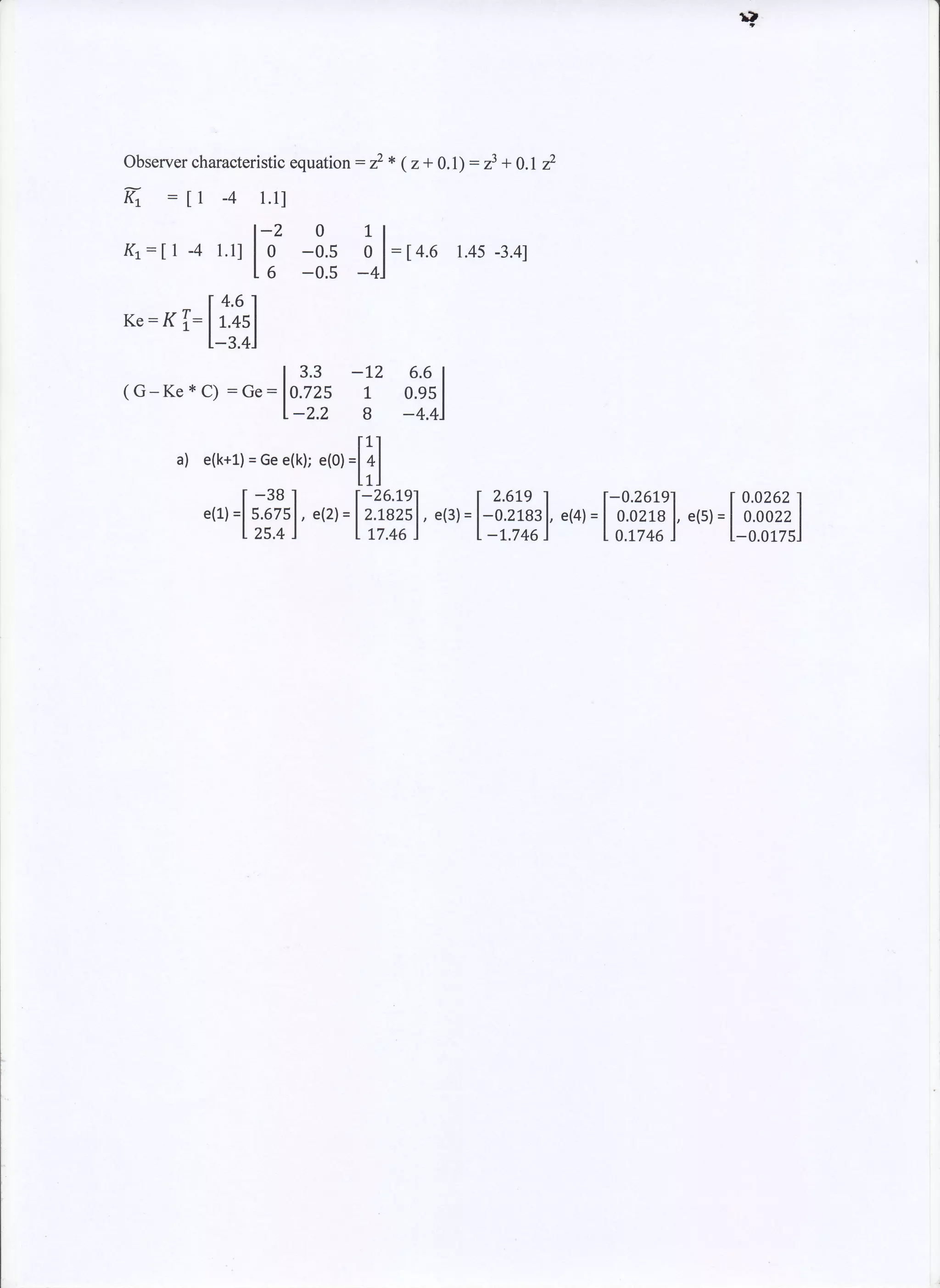 Lecture 11 state observer-2020-typed | PDF