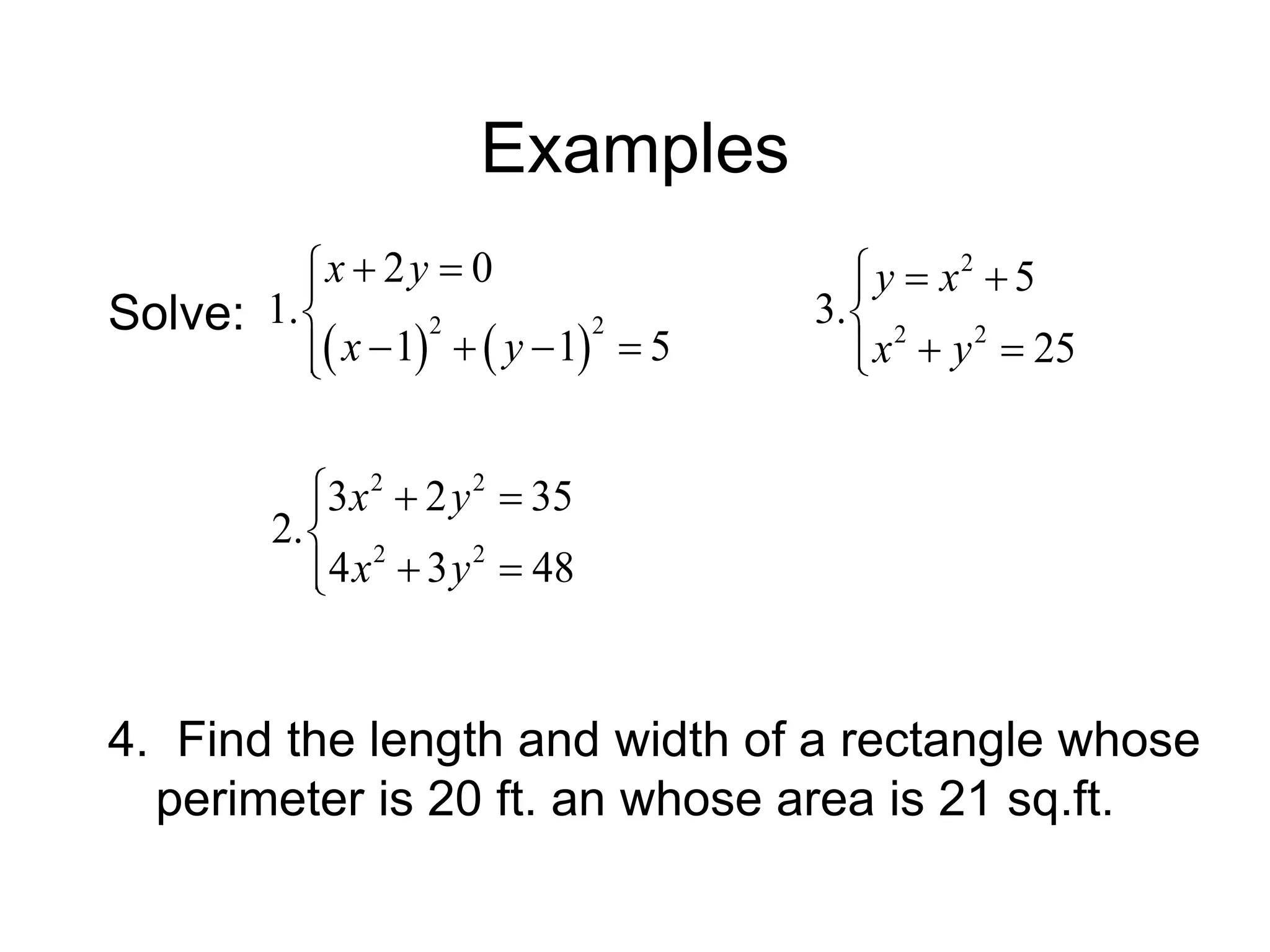 Lecture 11 systems of nonlinear equations | PPTX