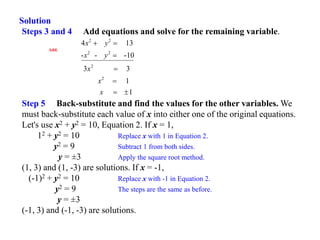 Lecture 11 systems of nonlinear equations | PPTX