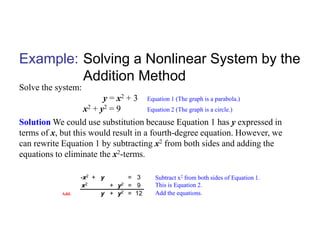 Lecture 11 systems of nonlinear equations | PPTX