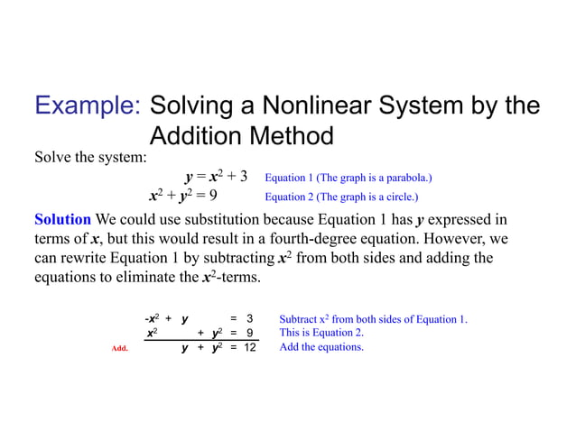 Lecture 11 systems of nonlinear equations | PPTX | Physics | Science