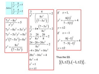 Lecture 11 systems of nonlinear equations | PPTX