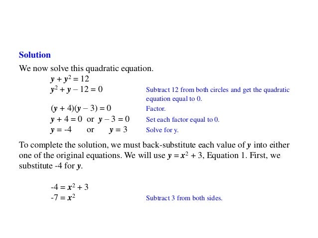 Lecture 11 systems of nonlinear equations