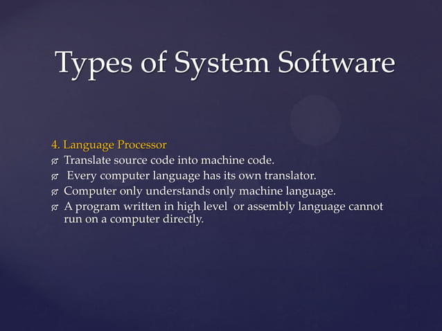 Lecture # 11 System Software.pdf | Operating Systems | Computer Software and Applications