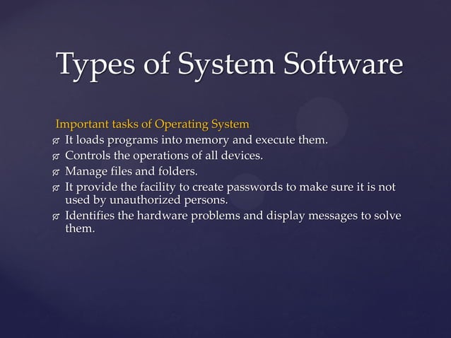 Lecture # 11 System Software.pdf | Operating Systems | Computer Software and Applications