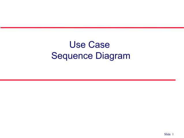 Lecture11 use case sequence diagram | PPT