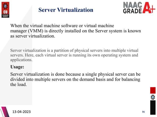 Lecture 11 (Virtualization and Load Balancer).pptx | Cloud Computing | Internet