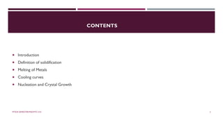 Solidification Mechanisms 1 | PDF