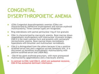 sideroblastic anemia | PPTX