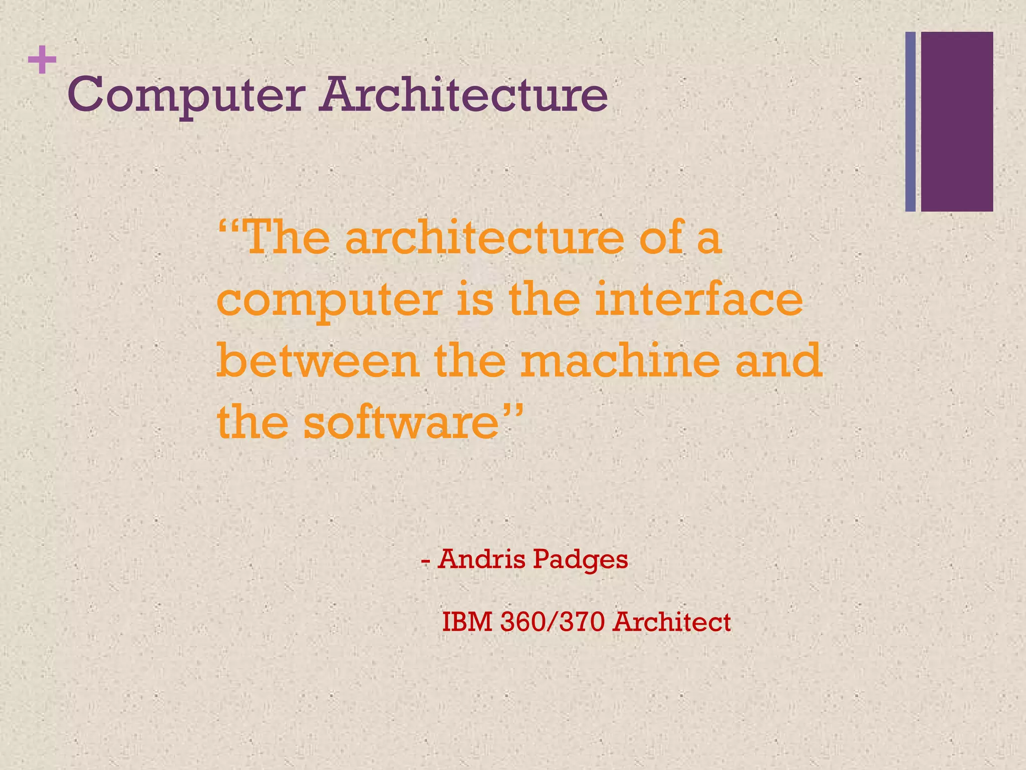 Fundamentals of Computer Design including performance measurements ...