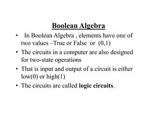 Boolean Algebra | PDF