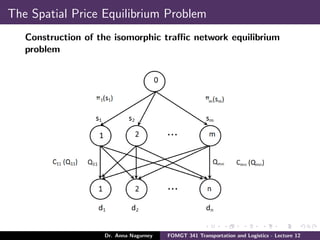 L12 The Spatial Price Equilibrium Problem (Transportation and Logistics ...