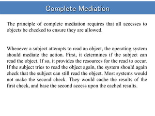 Security Principles and Protection Mechanism | PPT