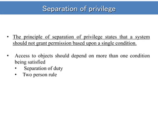 Security Principles and Protection Mechanism | PPT
