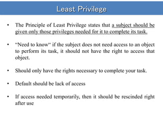 Security Principles and Protection Mechanism | PPT