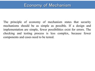 Security Principles and Protection Mechanism | PPT