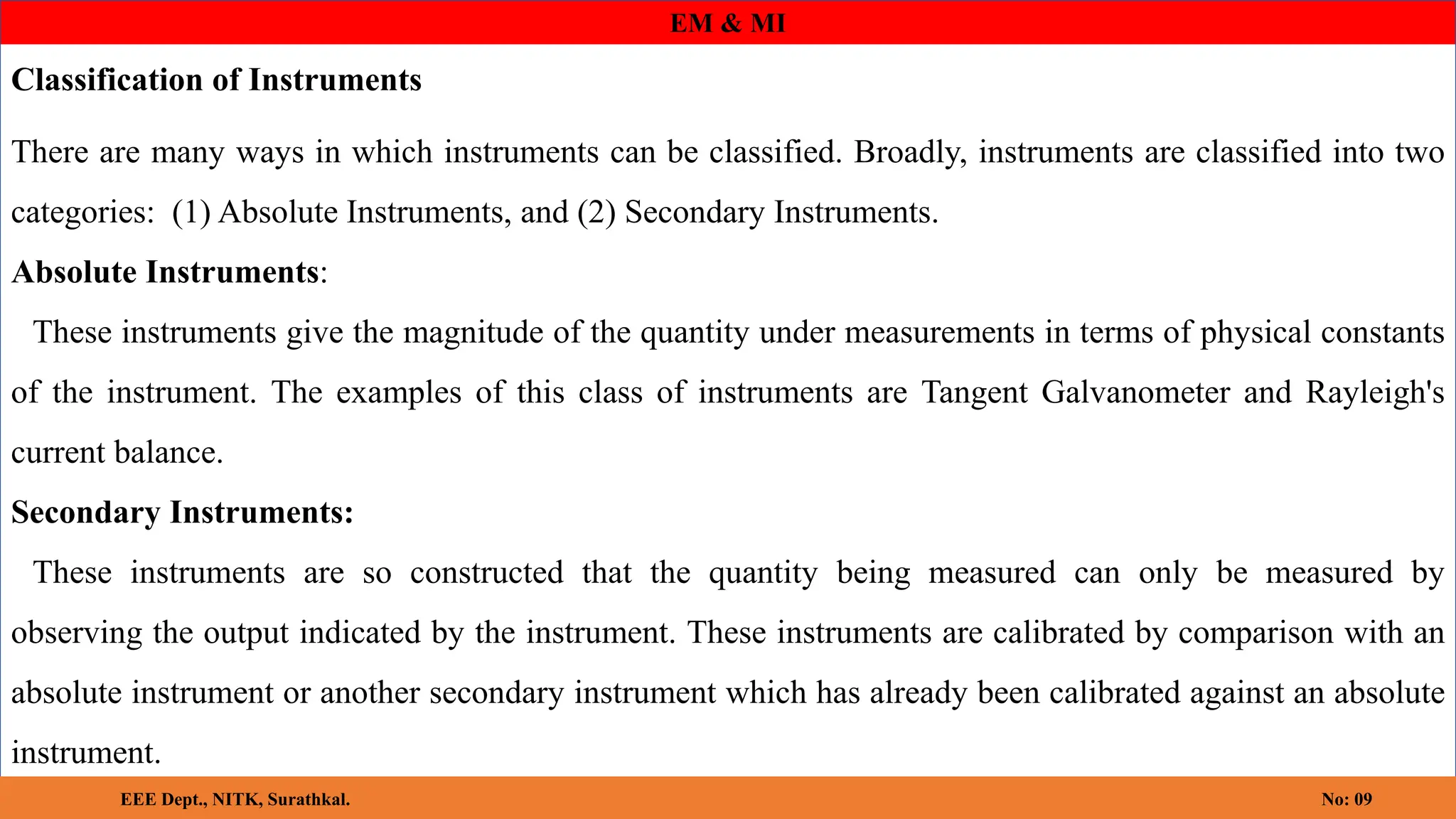 Electrical measuring instruments introduction | PDF