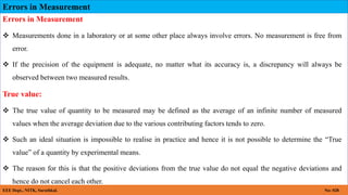 Electrical measuring instruments introduction | PDF