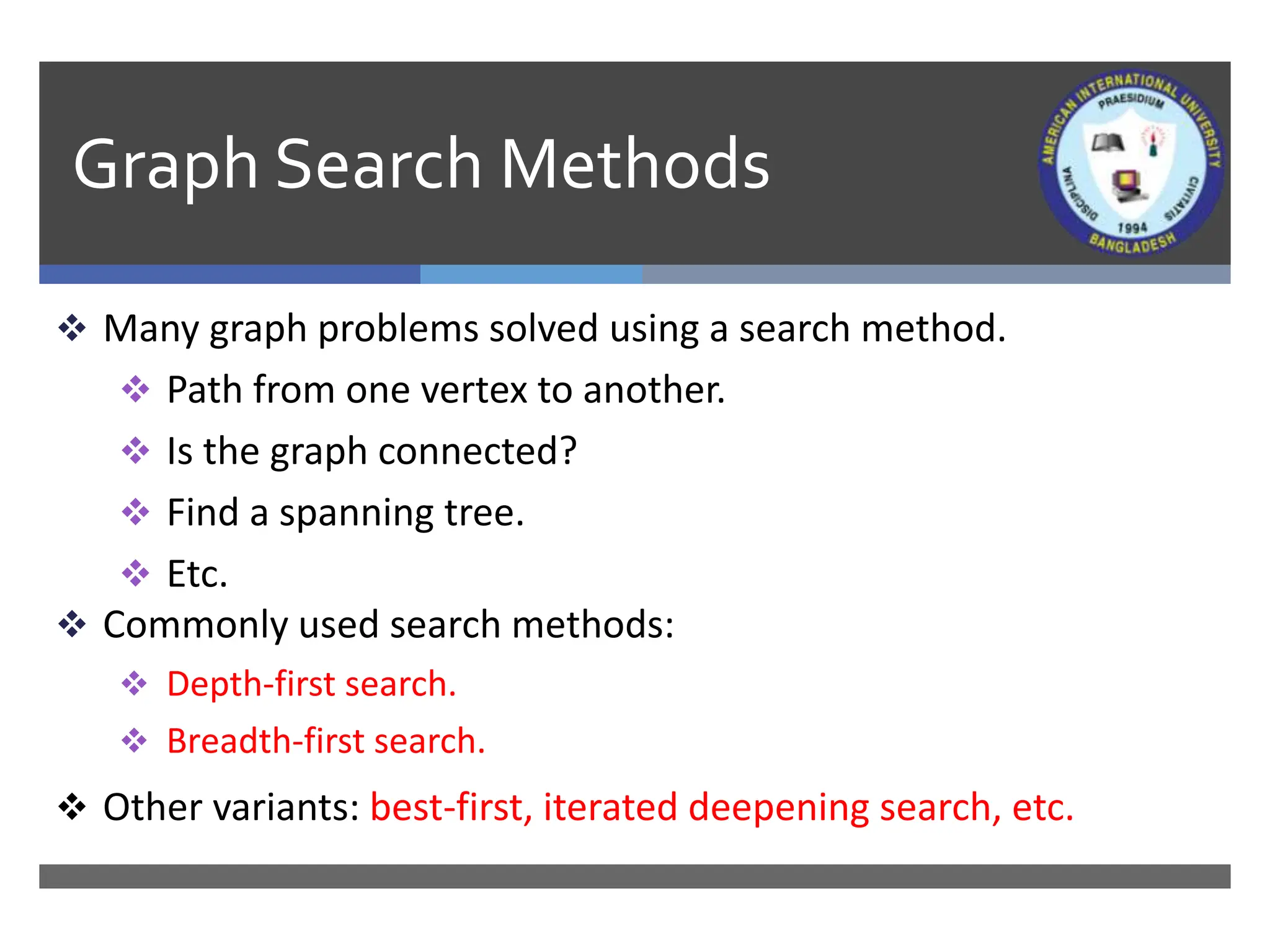 Graph Traversing and Seaching - Data Structure- AIUB.pptx