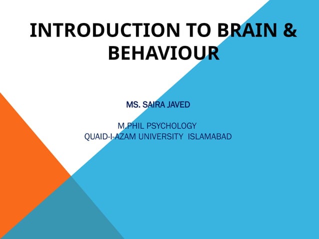 Neurological basis of behavior: Introduction | PPT