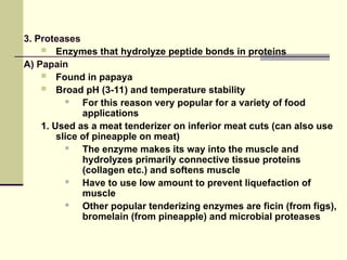 Enzymes in the food industry and its uses.ppt