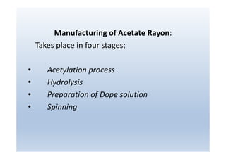 Acetate rayon | PDF