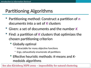 lecture12-partition clustering algorithm | PPT
