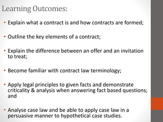 Lecture 12 contract law | PPT