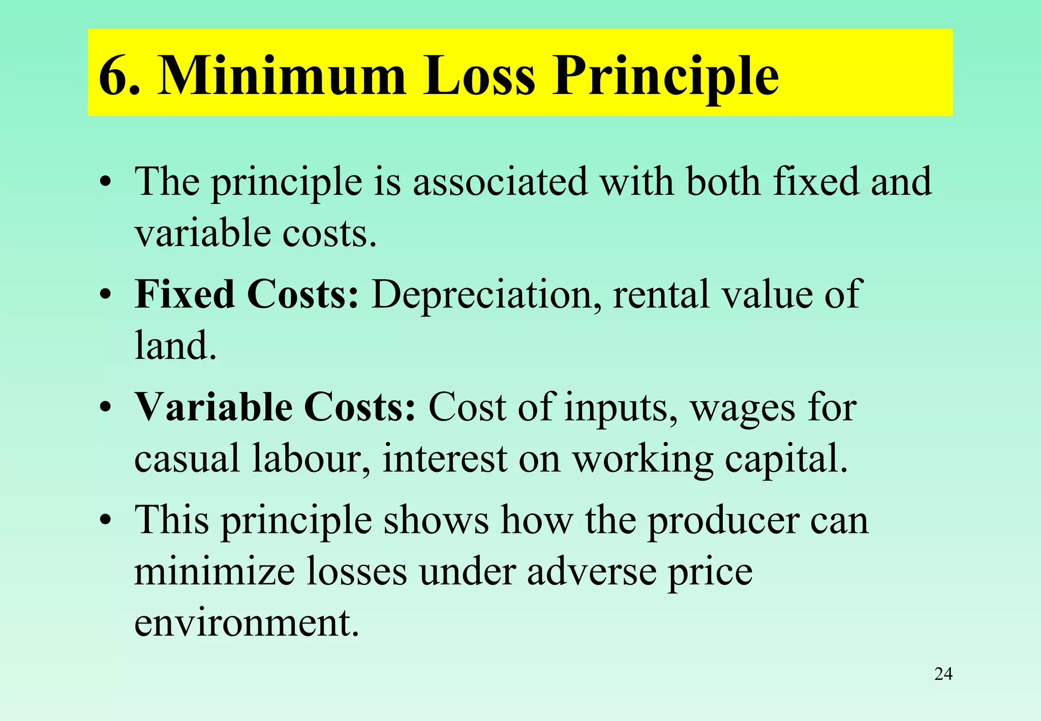 Lecture 12 economic principles applicable to farm management | PPT