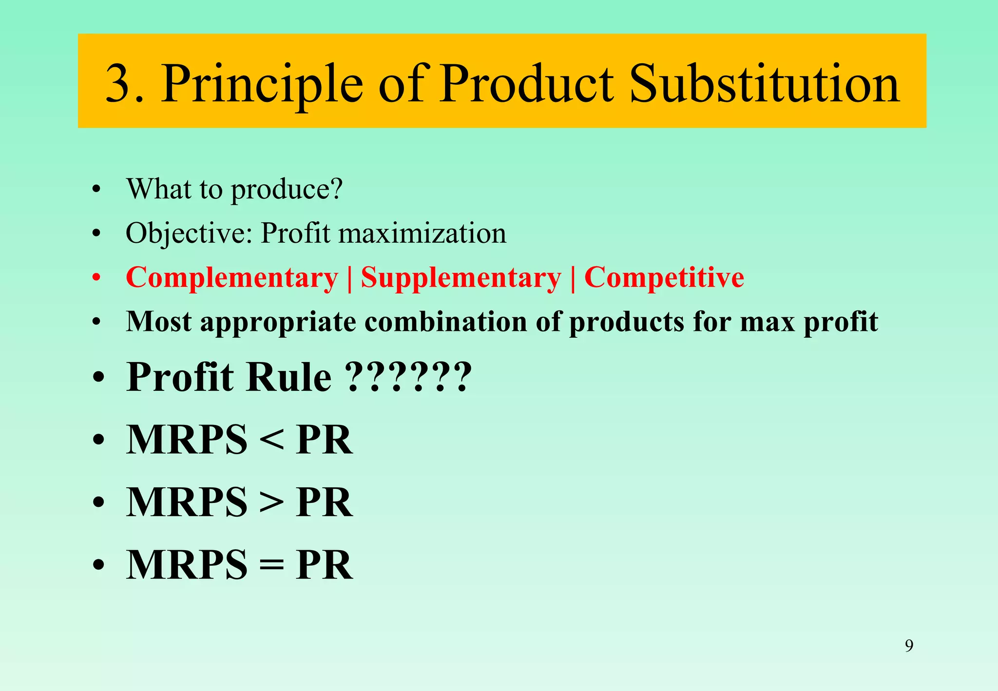 Lecture 12 economic principles applicable to farm management | PPT