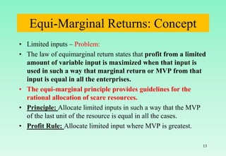 Lecture 12 economic principles applicable to farm management | PPT