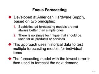 Productions & Operations Management Chapter 04 | PPT