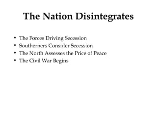 Lecture 12 part i - the civil war | PPT