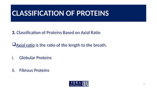 Lecture 12- proteins nomenclature classification and uses | PPT