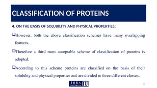 Lecture 12- proteins nomenclature classification and uses | PPT