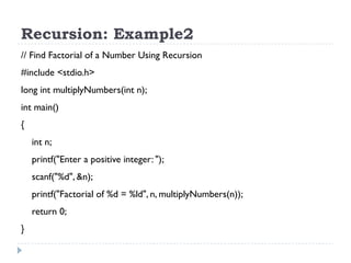 Lecture 12 - Recursion | PPT