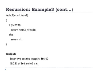 Lecture 12 - Recursion | PPT