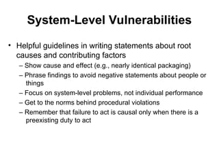root cause analysis lecture bachelor level | PPT