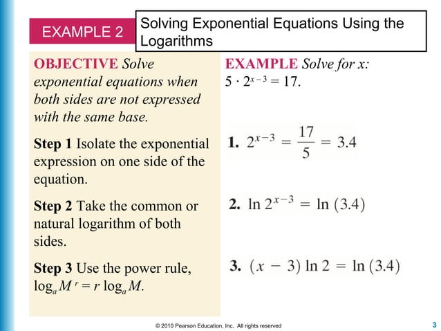 Lecture 12 sections 4.5 logarithmic equations | PPT | Physics | Science