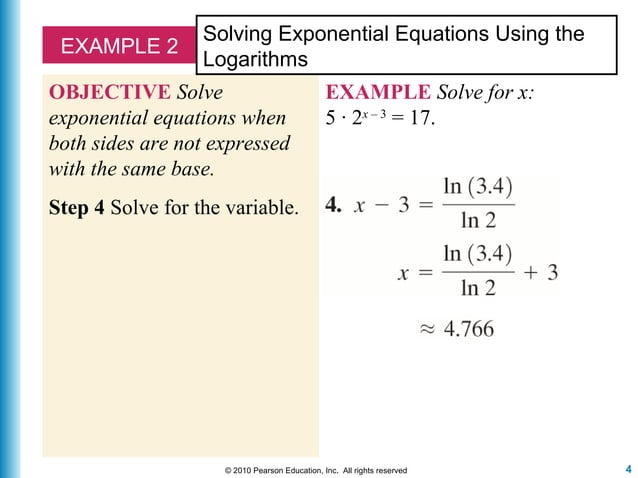 Lecture 12 Sections 45 Logarithmic Equations Ppt Physics Science